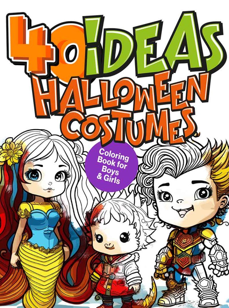 40 Ideas Halloween Costumes Coloring Book