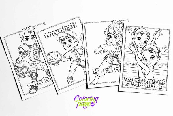 I Love Sports Coloring Book for Kids